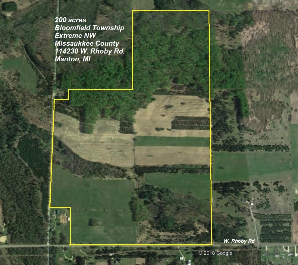 11420 W Rhoby Rd, Manton, MI 49663 | Land and Farm