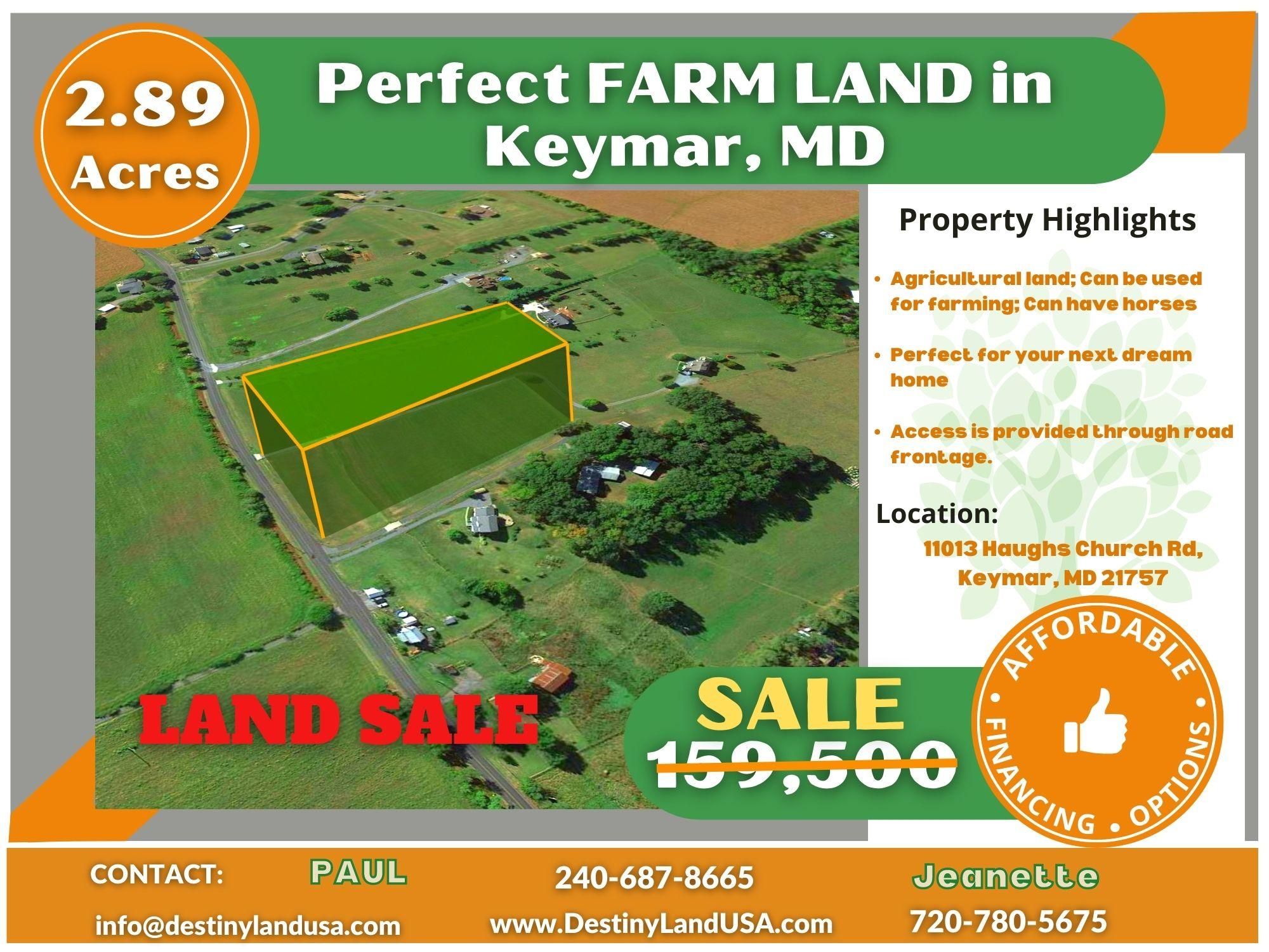 2.89 Acres, 11013 Haughs Church Rd, Keymar, MD 21757 | Land and Farm