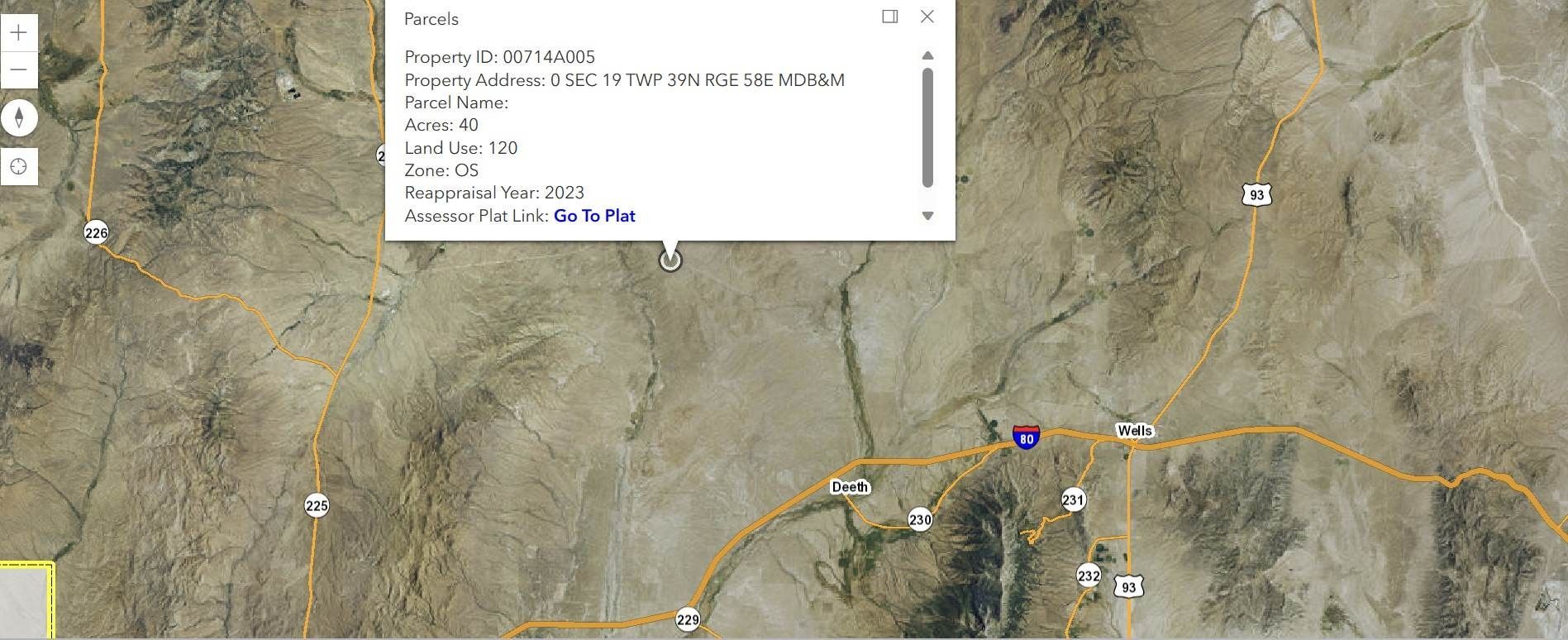 40 Acres, SEC 19 TWP 39N RGE 58E MDB&M, Deeth, NV 89823 | Land and Farm