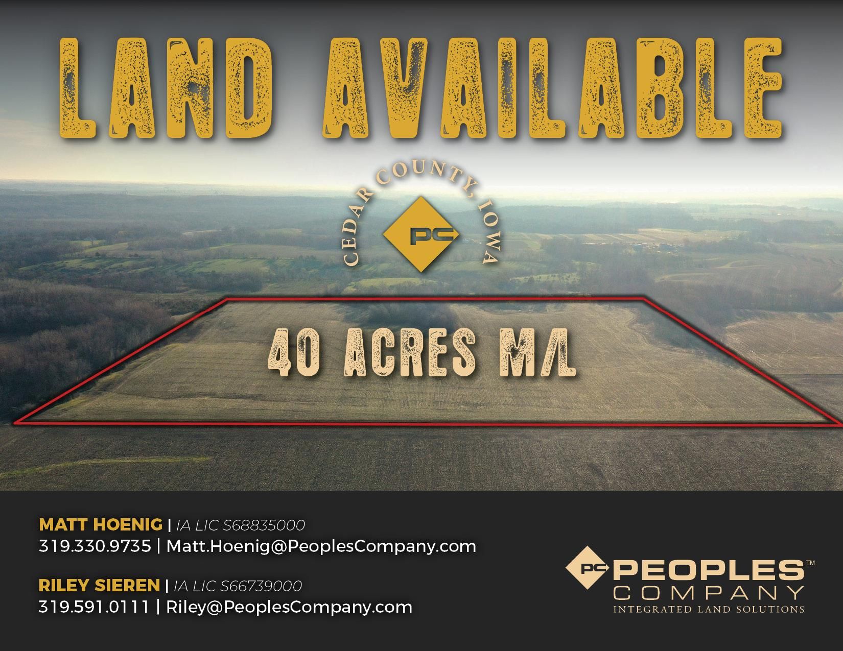 330th Street, Atalissa, IA 52720 | MLS: 691675 | Land and Farm