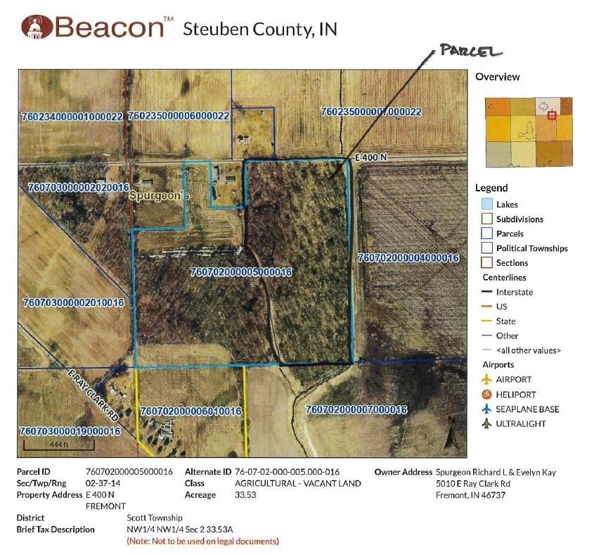 00 E 400 N, Fremont, IN 46737 | MLS: 202430772 | Land and Farm