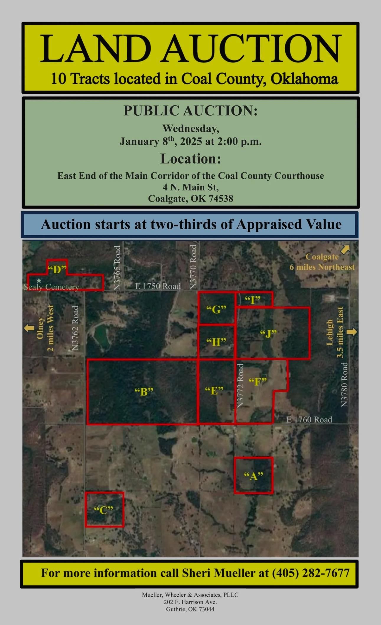 N3772 Road, Lehigh, OK 74525 | Land and Farm