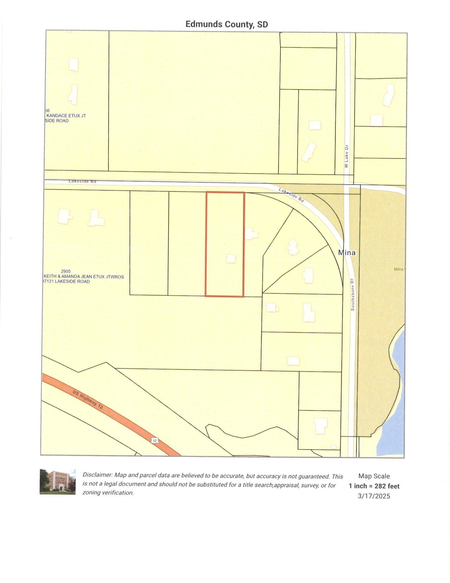 Lot 7 Lakeside Road, Mina, SD 57451 | MLS: 25-160 | Land and Farm